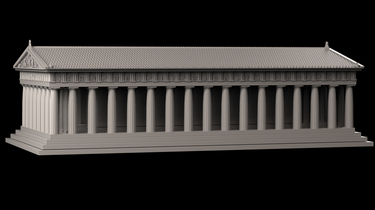 Parthenon 3D Model in Buildings 3DExport