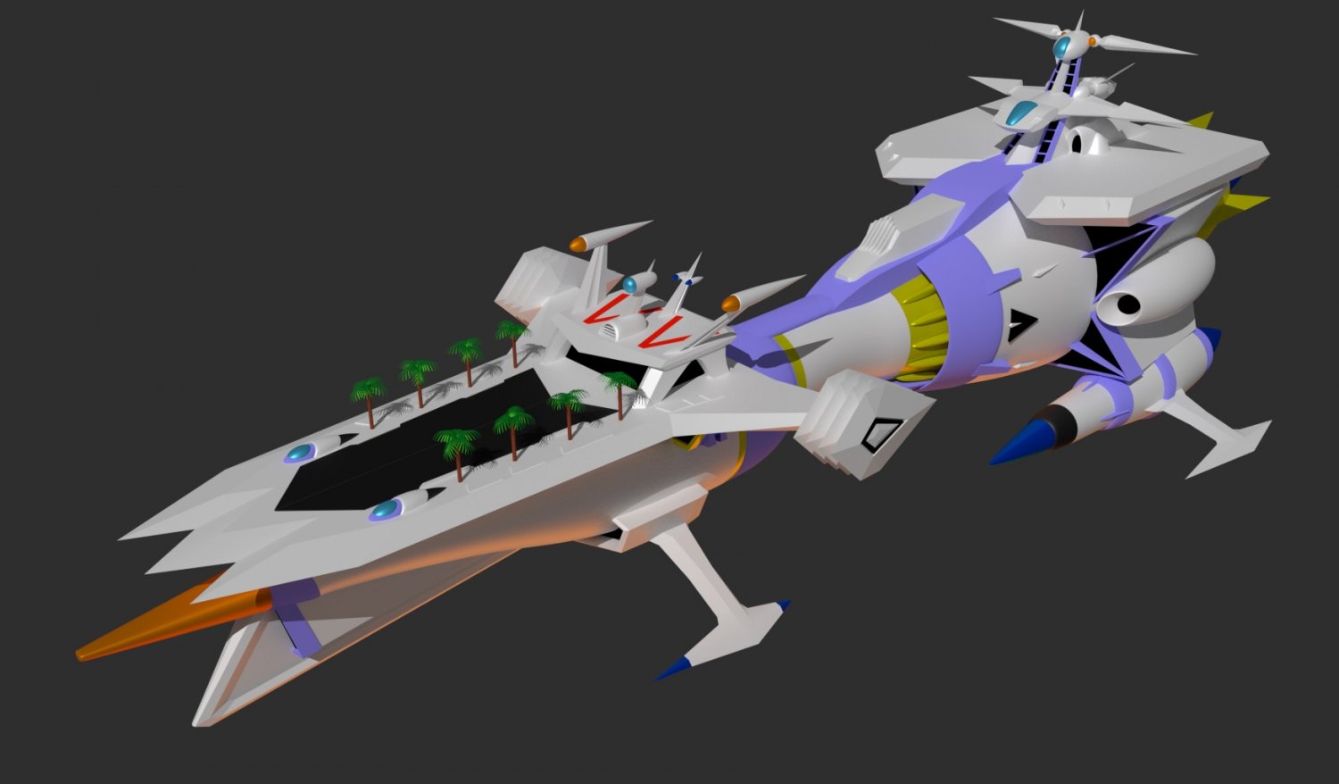 Blue Typhoon 3D Model in Fantasy Spacecraft 3DExport