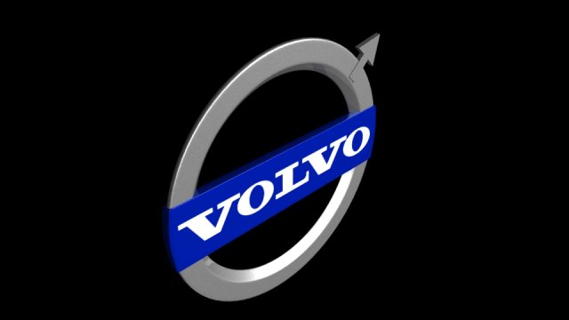 volvo logo 3D Model in Parts of auto 3DExport