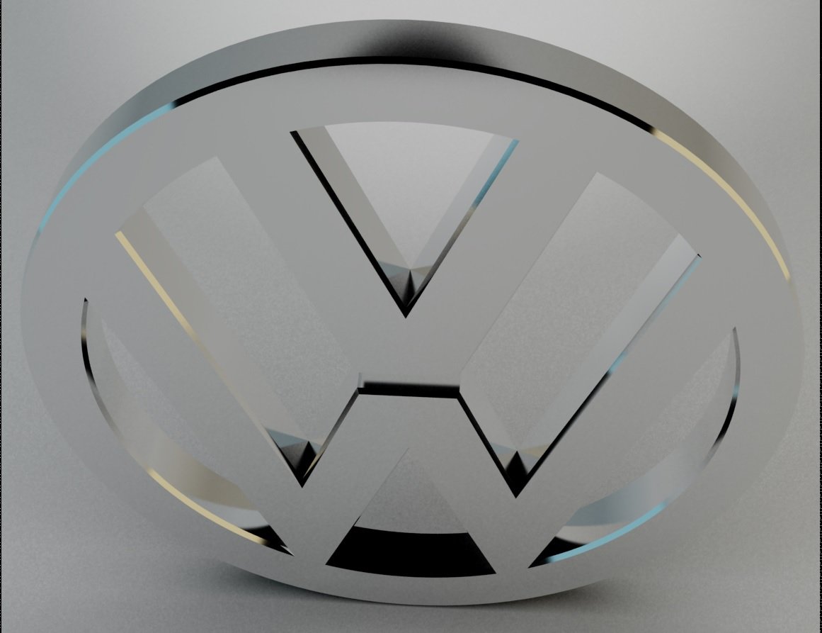 logo vw 3D Models in Parts of auto 3DExport