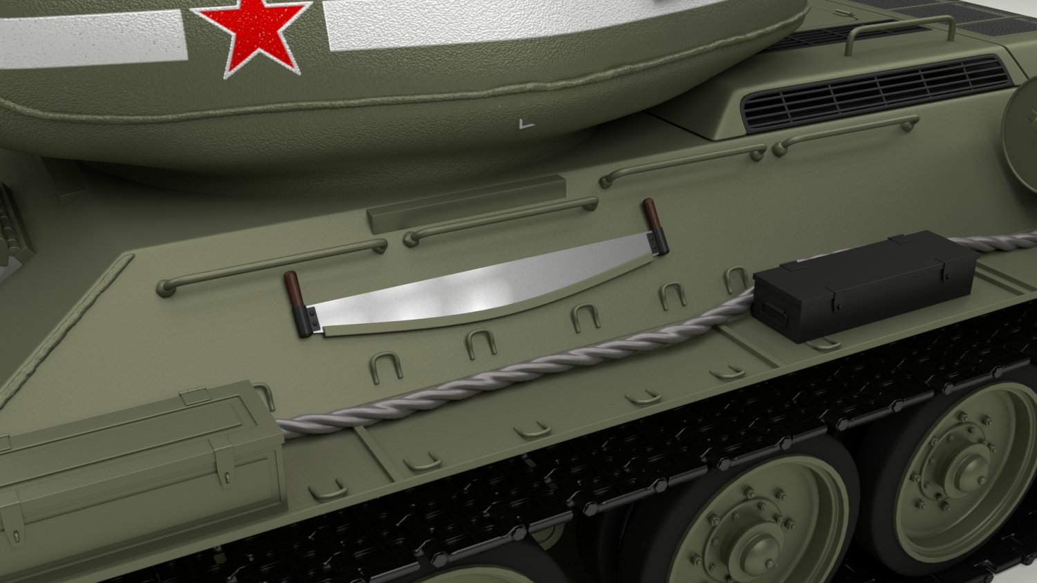 T-34-85 with Interior 3D Model in Tank 3DExport