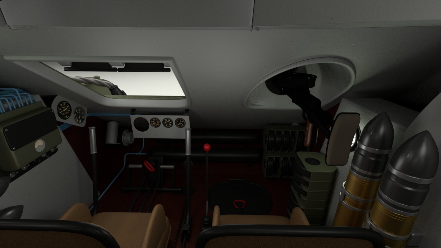 T-34-85 with Interior 3D Model in Tank 3DExport