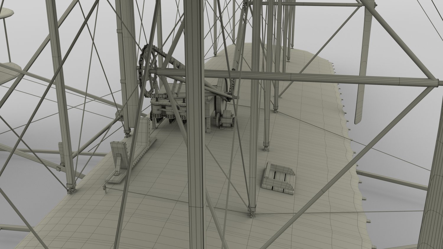 Animated Wright Flyer 1903 3D Model in Old 3DExport