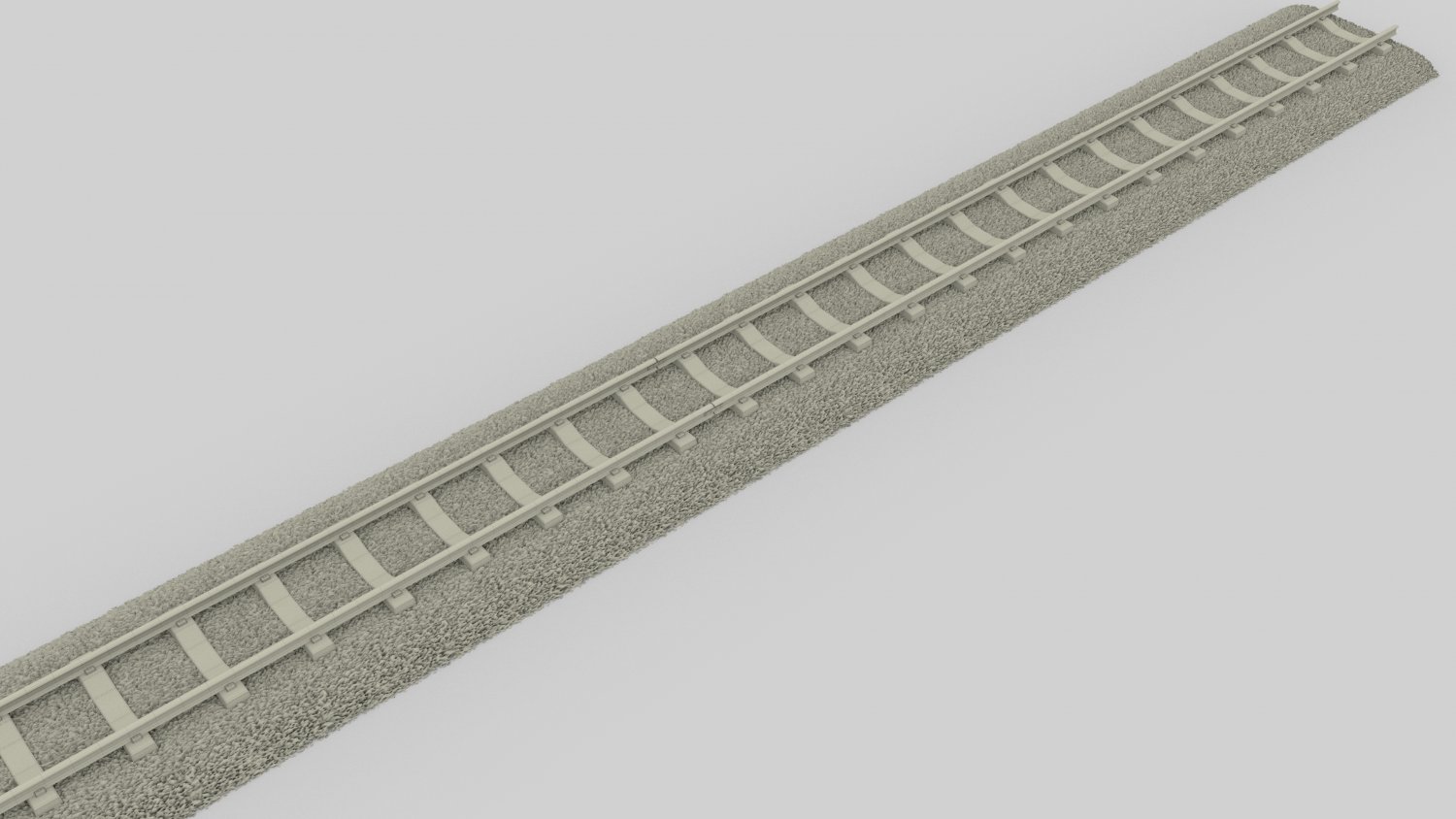 Train Track 3D Model in Train 3DExport