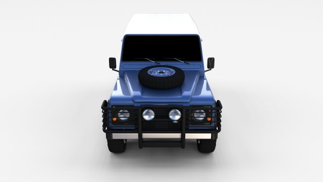 land rover defender 90 hard top rev 3D Model in SUV 3DExport