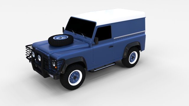 land rover defender 90 hard top rev 3D Model in SUV 3DExport