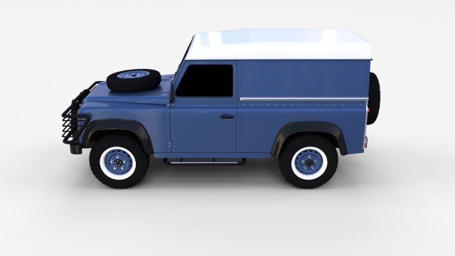 land rover defender 90 hard top rev 3D Model in SUV 3DExport