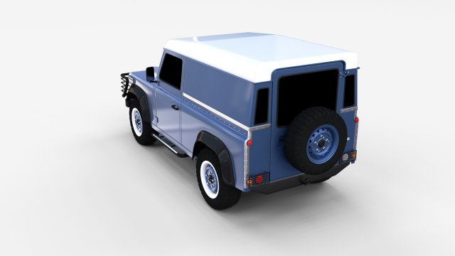 land rover defender 90 hard top rev 3D Model in SUV 3DExport