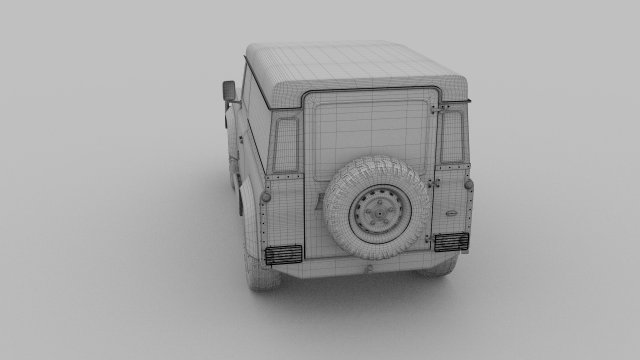 land rover defender 90 hard top rev 3D Model in SUV 3DExport