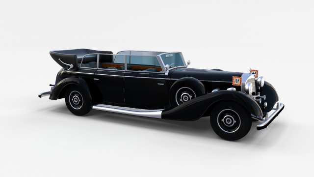 mercedes 770k grosser nazi staff car rev 3D Model in SUV 3DExport