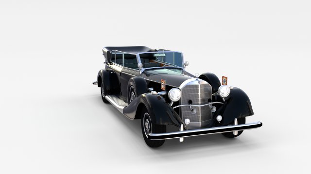 mercedes 770k grosser nazi staff car rev 3D Model in SUV 3DExport