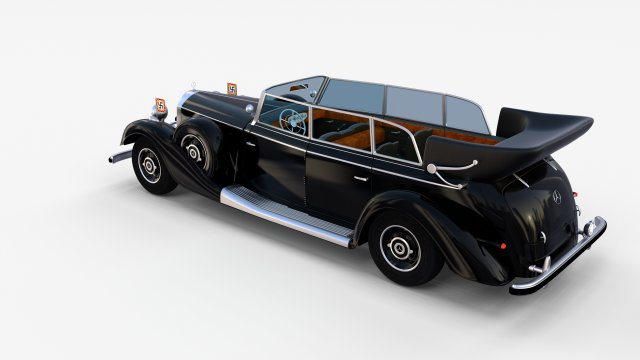 mercedes 770k grosser nazi staff car rev 3D Model in SUV 3DExport