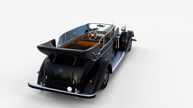 mercedes 770k grosser nazi staff car rev 3D Model in SUV 3DExport