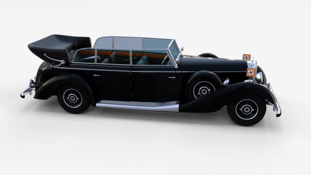mercedes 770k grosser nazi staff car rev 3D Model in SUV 3DExport