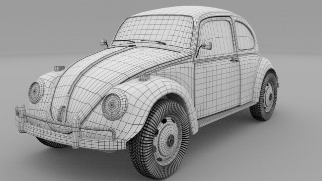 vw beetle rev 3D Model in Sport Cars 3DExport