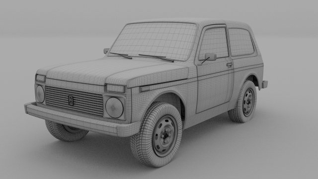 lada niva rev 3D Model in Compact Cars 3DExport