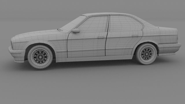 5 series bmw e34 rev 3D Model in Sedan 3DExport