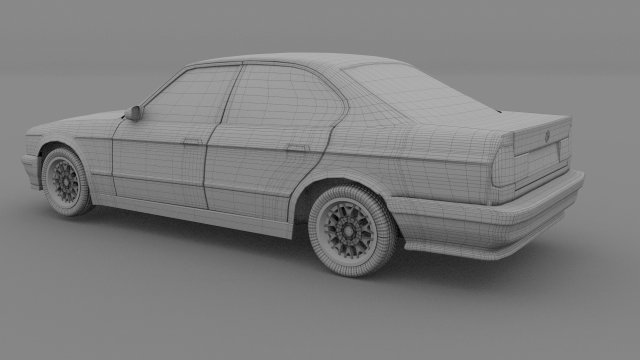 5 series bmw e34 rev 3D Model in Sedan 3DExport