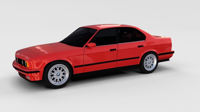 5 series bmw e34 rev 3D Model in Sedan 3DExport