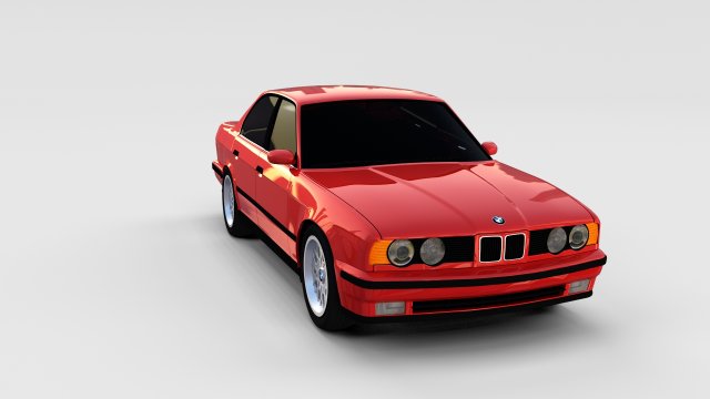 5 series bmw e34 rev 3D Model in Sedan 3DExport