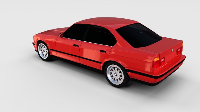 5 series bmw e34 rev 3D Model in Sedan 3DExport