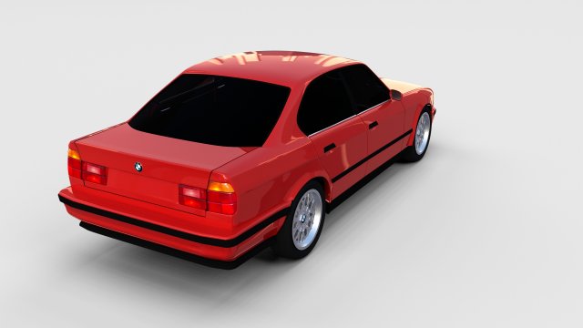 5 series bmw e34 rev 3D Model in Sedan 3DExport