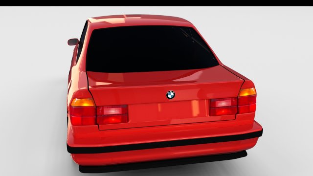 5 series bmw e34 rev 3D Model in Sedan 3DExport
