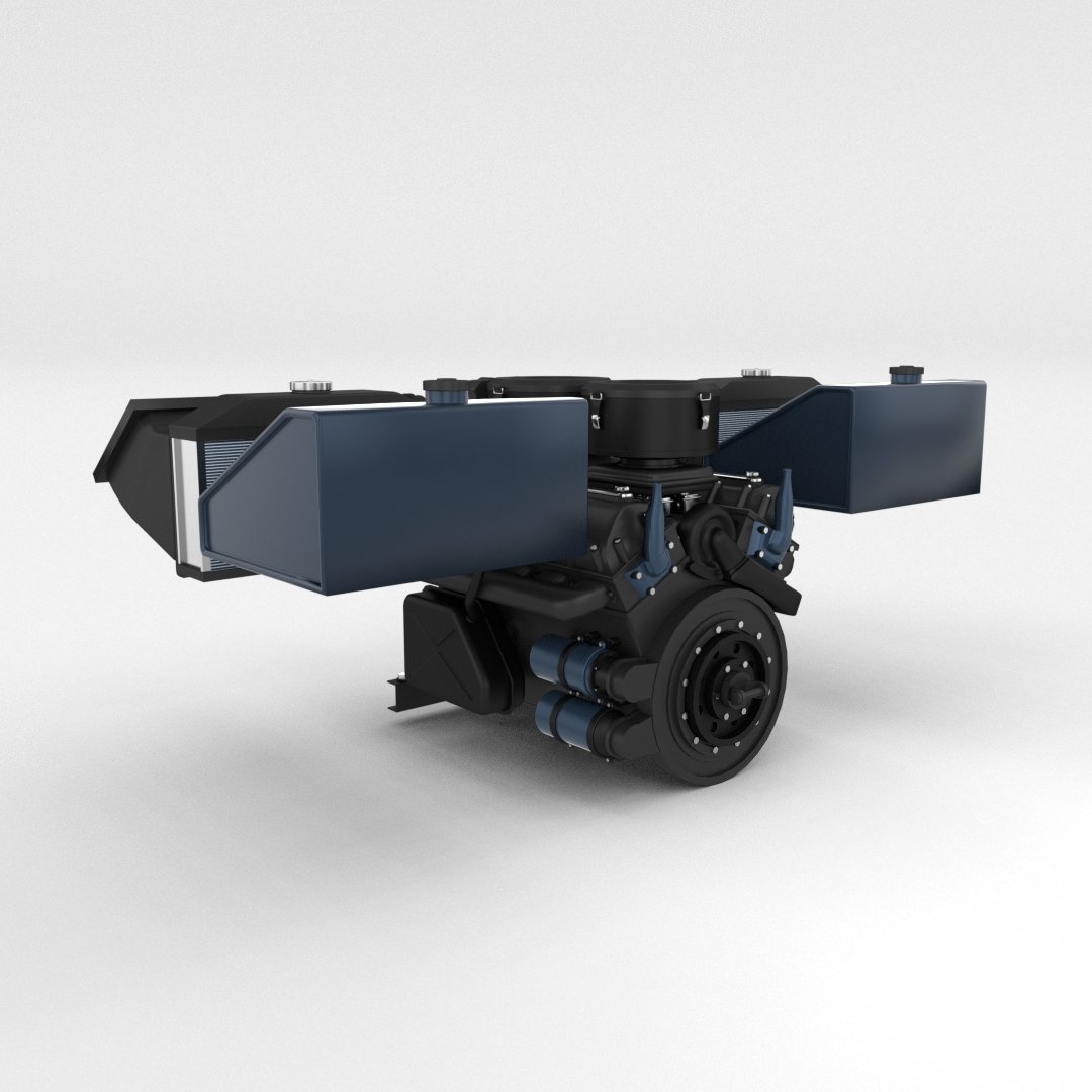 Maybach HL230 Engine Full Panzer Tiger Unit 3D Model in Parts 3DExport