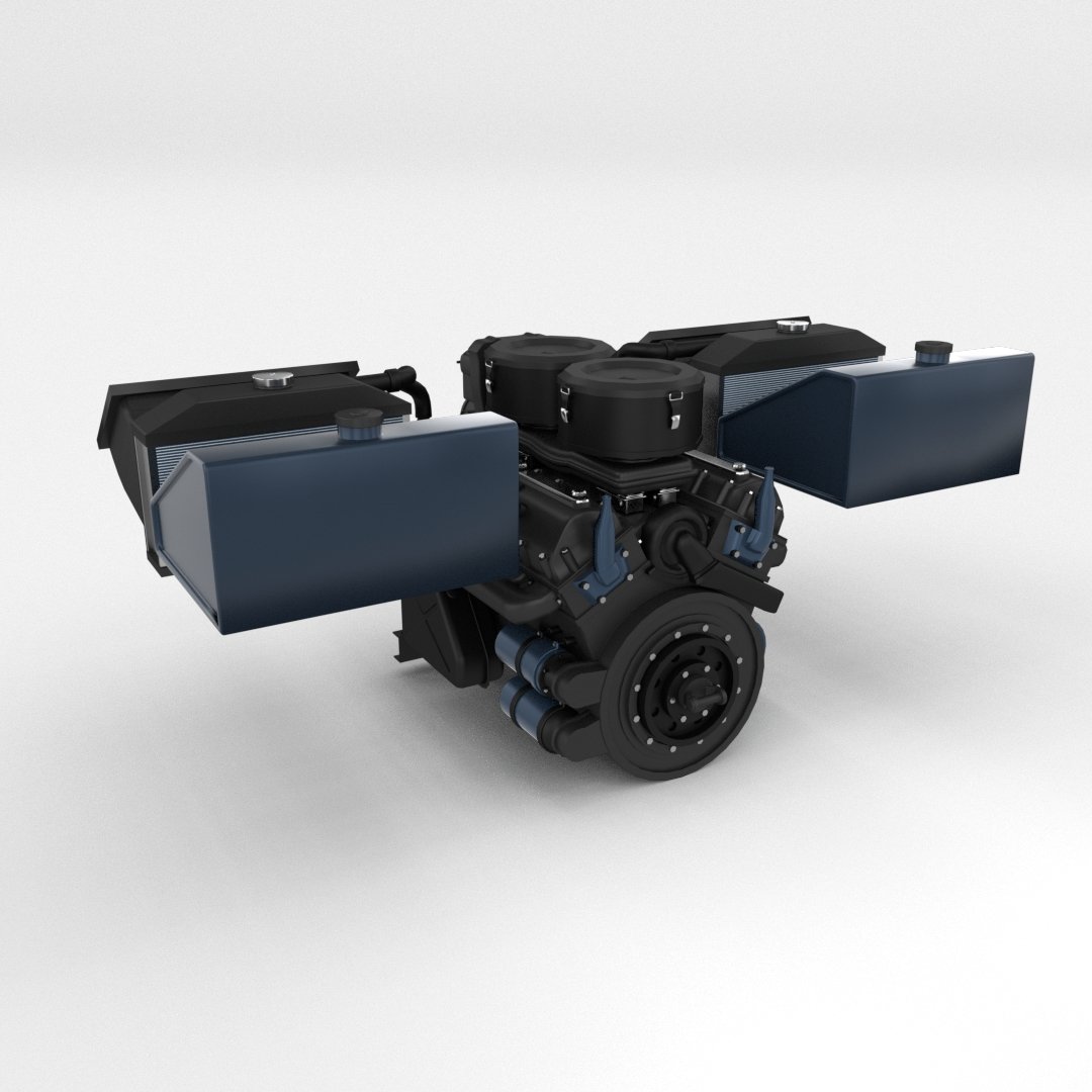 Maybach HL230 Engine Full Panzer Tiger Unit 3D Model in Parts 3DExport