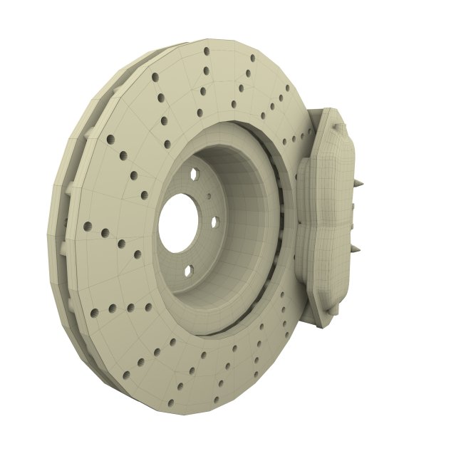 sport ventilated brake system 3D Model in Parts of auto 3DExport