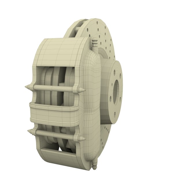 sport ventilated brake system 3D Model in Parts of auto 3DExport