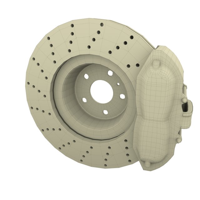 sport ventilated brake system 3D Model in Parts of auto 3DExport