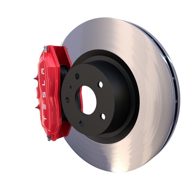 tesla ventilated brake system 3D Model in Parts of auto 3DExport
