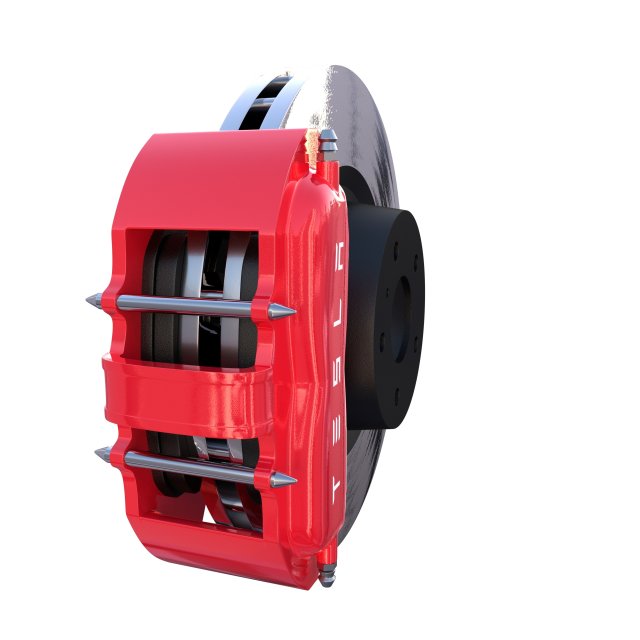 tesla ventilated brake system 3D Model in Parts of auto 3DExport