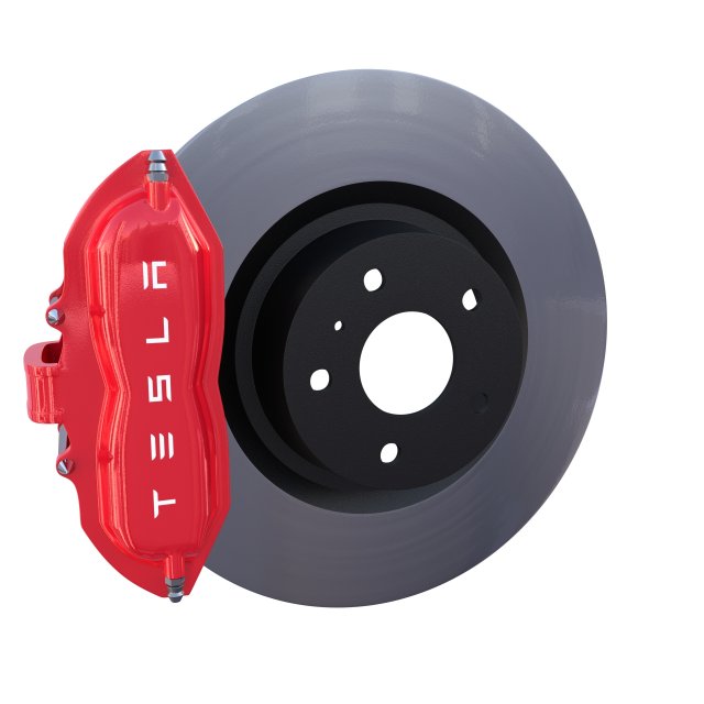 tesla ventilated brake system 3D Model in Parts of auto 3DExport