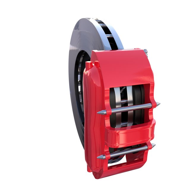 tesla ventilated brake system 3D Model in Parts of auto 3DExport