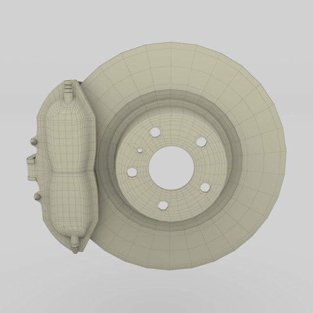 tesla ventilated brake system 3D Model in Parts of auto 3DExport