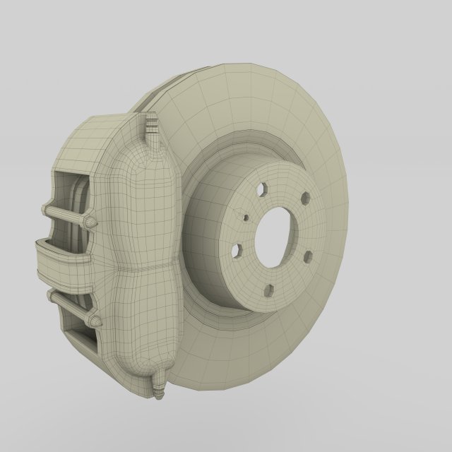 tesla ventilated brake system 3D Model in Parts of auto 3DExport
