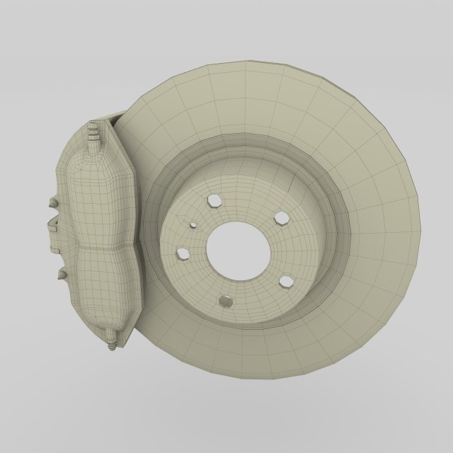 tesla ventilated brake system 3D Model in Parts of auto 3DExport