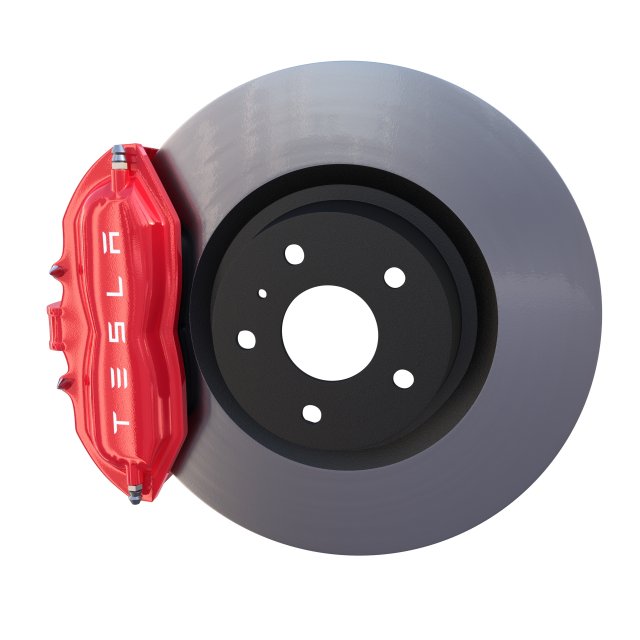 tesla ventilated brake system 3D Model in Parts of auto 3DExport