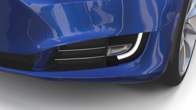 tesla model s 2016 blue with interior 3D Model in Limousine 3DExport