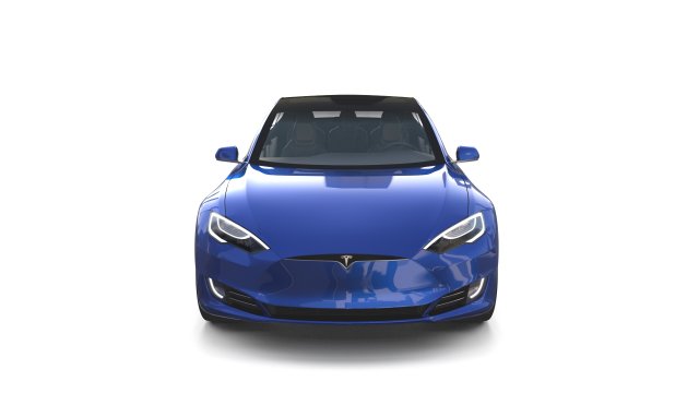 tesla model s 2016 blue with interior 3D Model in Limousine 3DExport