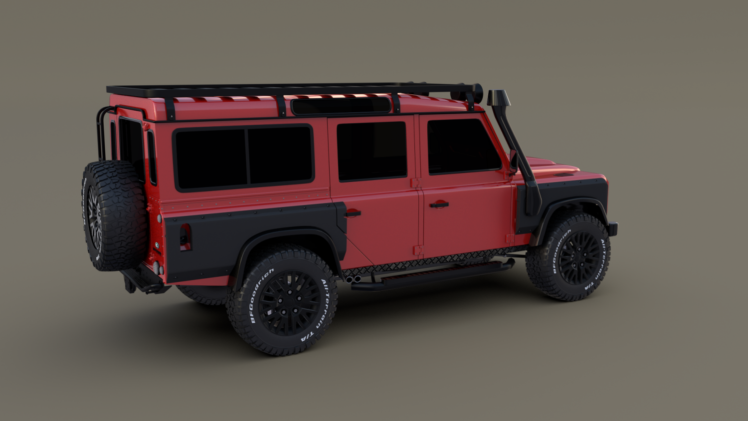 Land Rover Defender 110 Custom v2 3D Model in SUV 3DExport