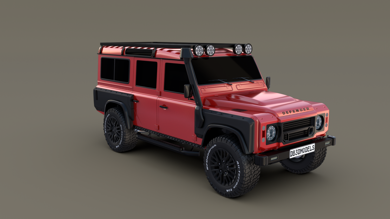 Land Rover Defender 110 Custom v2 3D Model in SUV 3DExport
