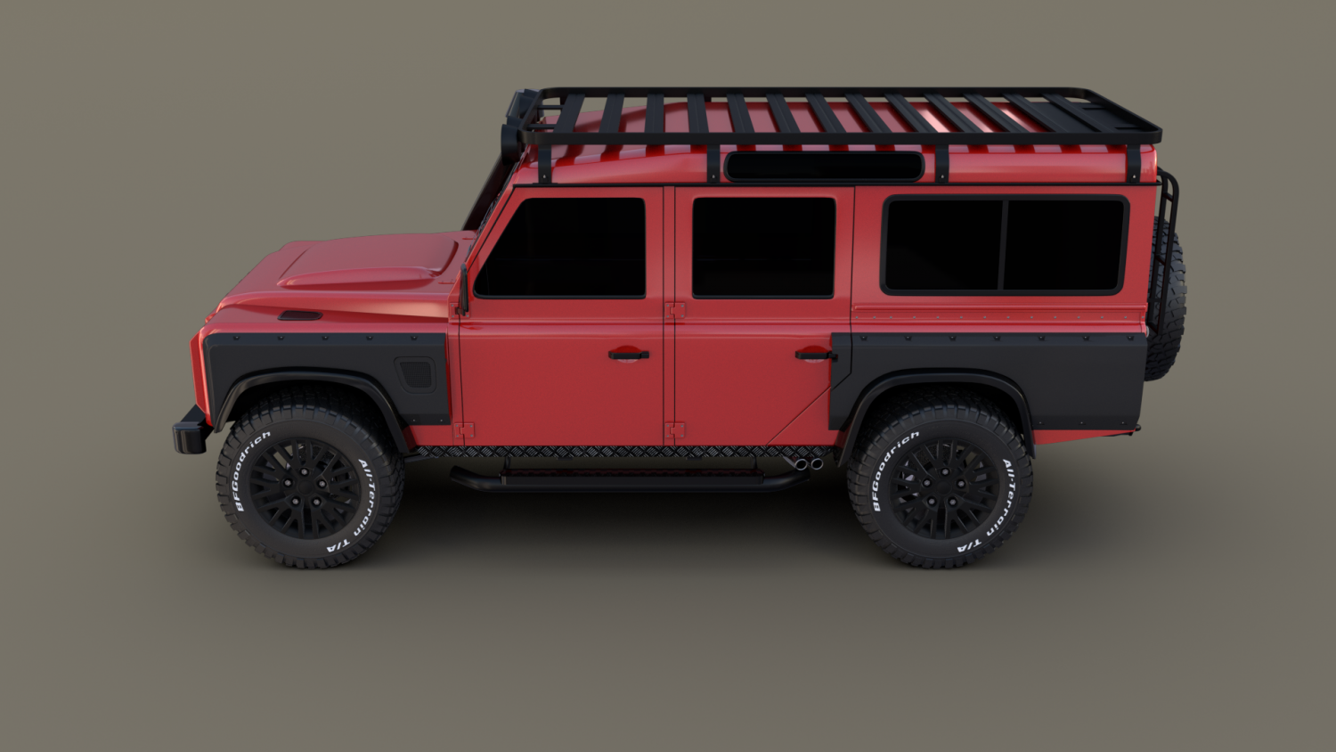 Land Rover Defender 110 Custom v2 3D Model in SUV 3DExport