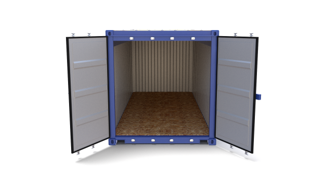 20ft shipping container open top 3D Model in Shipping Containers 3DExport