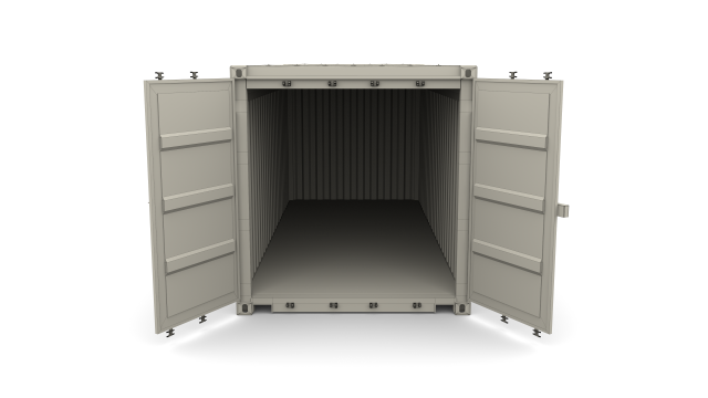 20ft shipping container open top 2 3D Model in Shipping Containers 3DExport