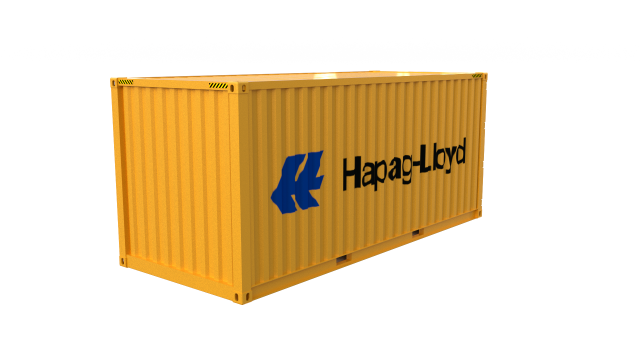 20ft shipping container hapag lloyd 3D Model in Shipping Containers 3DExport