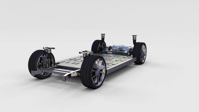 tesla chassis packsemi roadster model s x 3 3D Model in Parts of auto ...