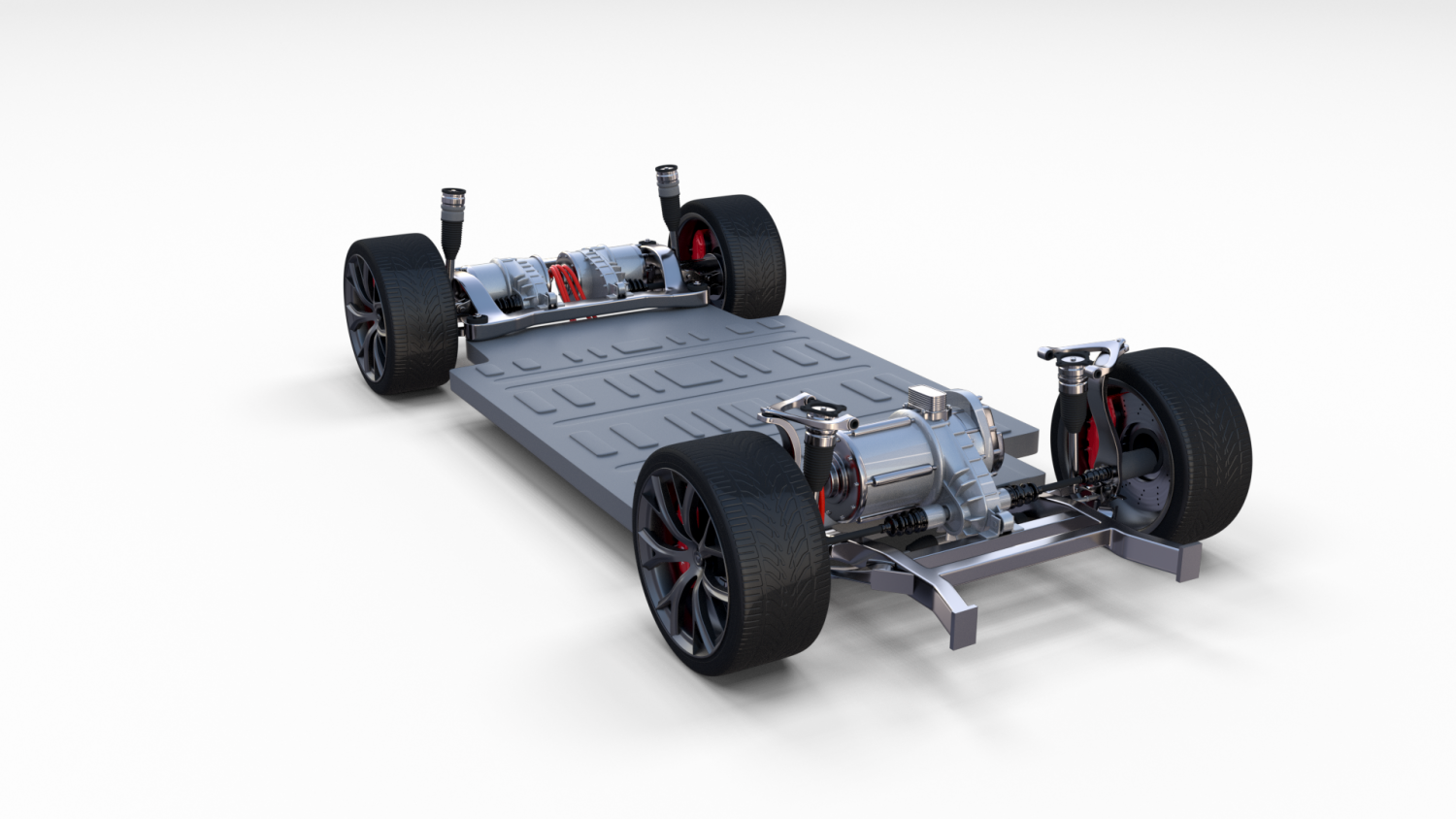 Tesla Chassis PackSemi Roadster Model S X 3 3D Model in Parts of auto ...